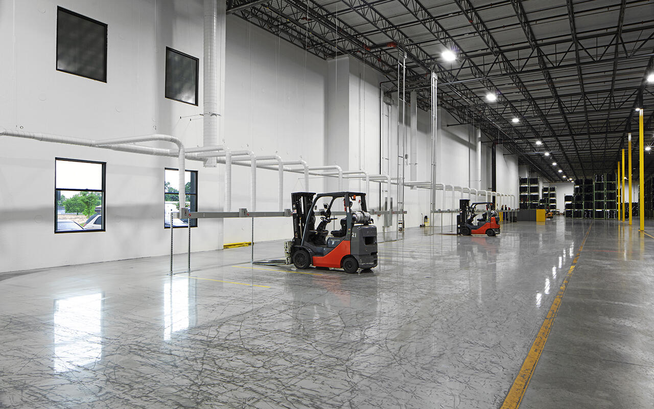 1 million-square-foot industrial warehouse in Whiteland, Indiana.