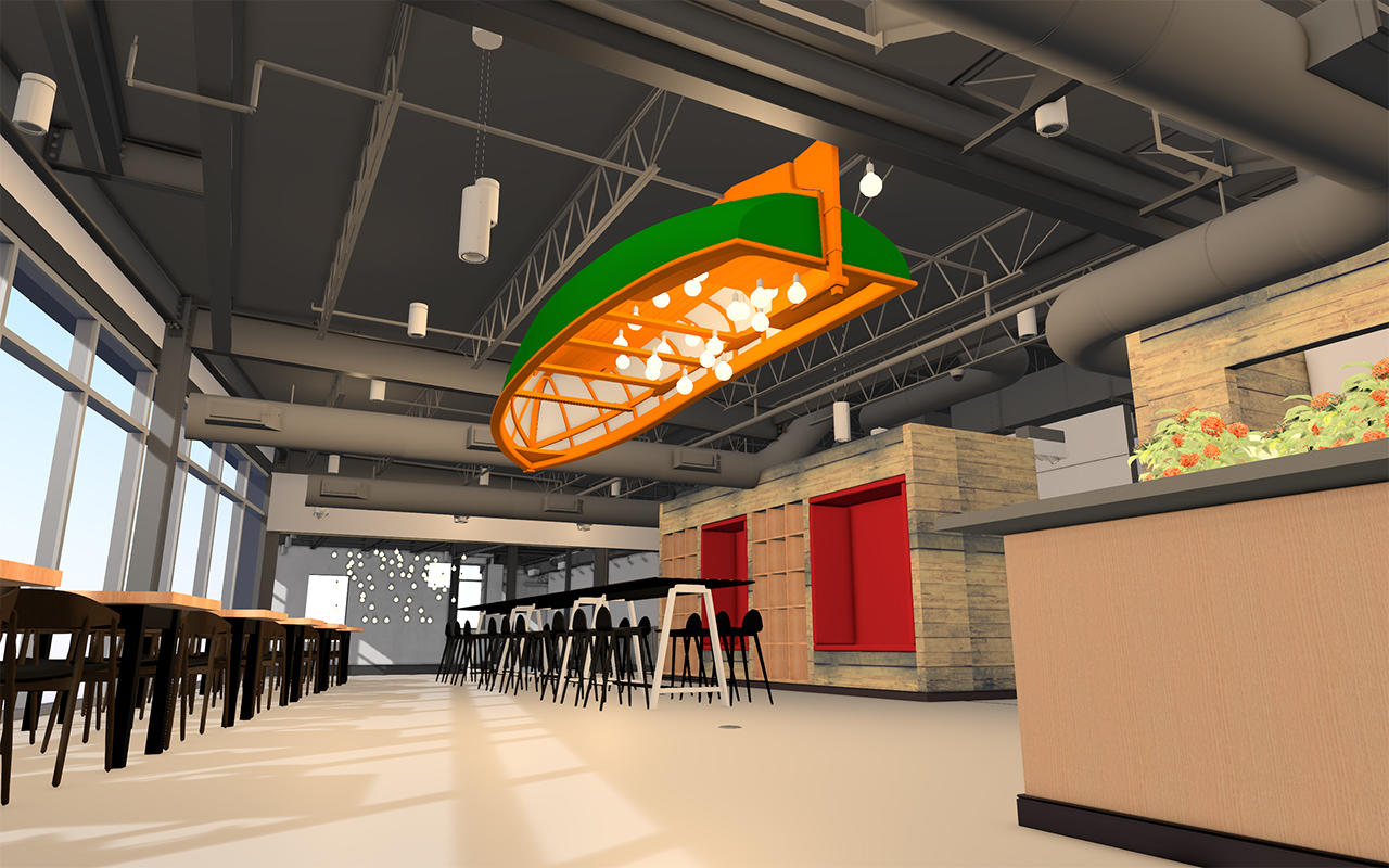 Manufacturing addition and renovation reflects nature